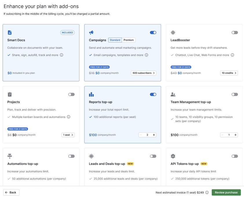 Billing: Top-ups - Knowledge Base | Pipedrive